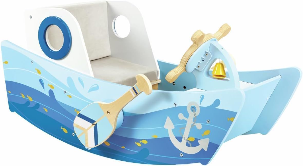 Дитяча дерев'яна гойдалка Captain's Rocking Boat Hape E1214 - Інтернет ...