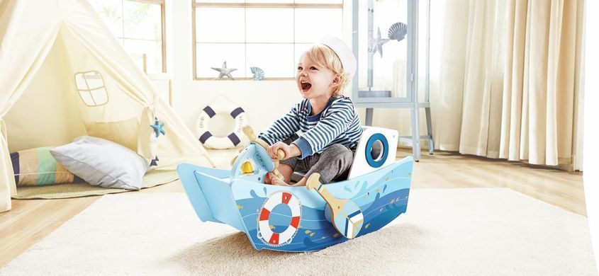 Дитяча дерев'яна гойдалка Captain's Rocking Boat Hape E1214 - Інтернет ...